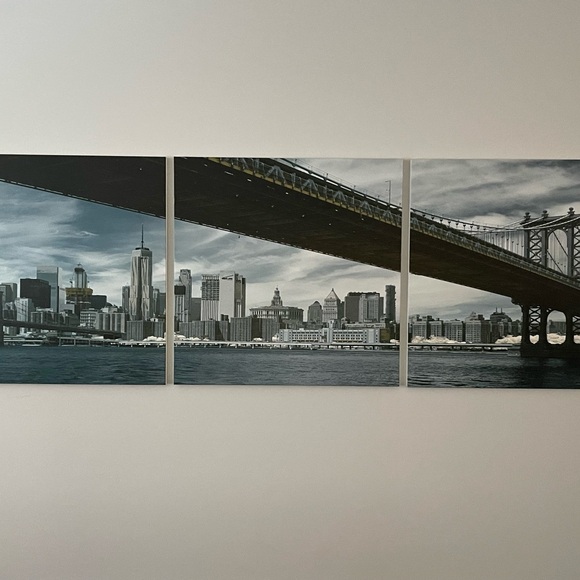 Wall Decor | Cityscape Triptych Wall Art | Poshmark